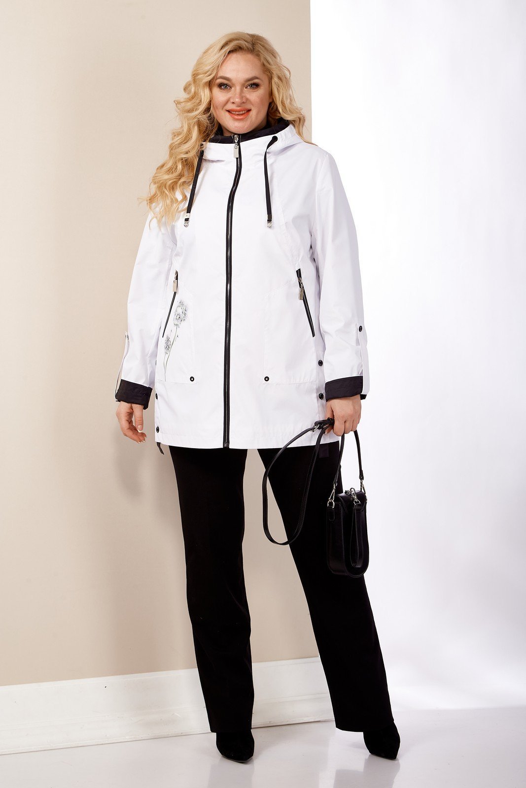 Куртка 2116 белый Shetti купить в интернет магазине Велесмода